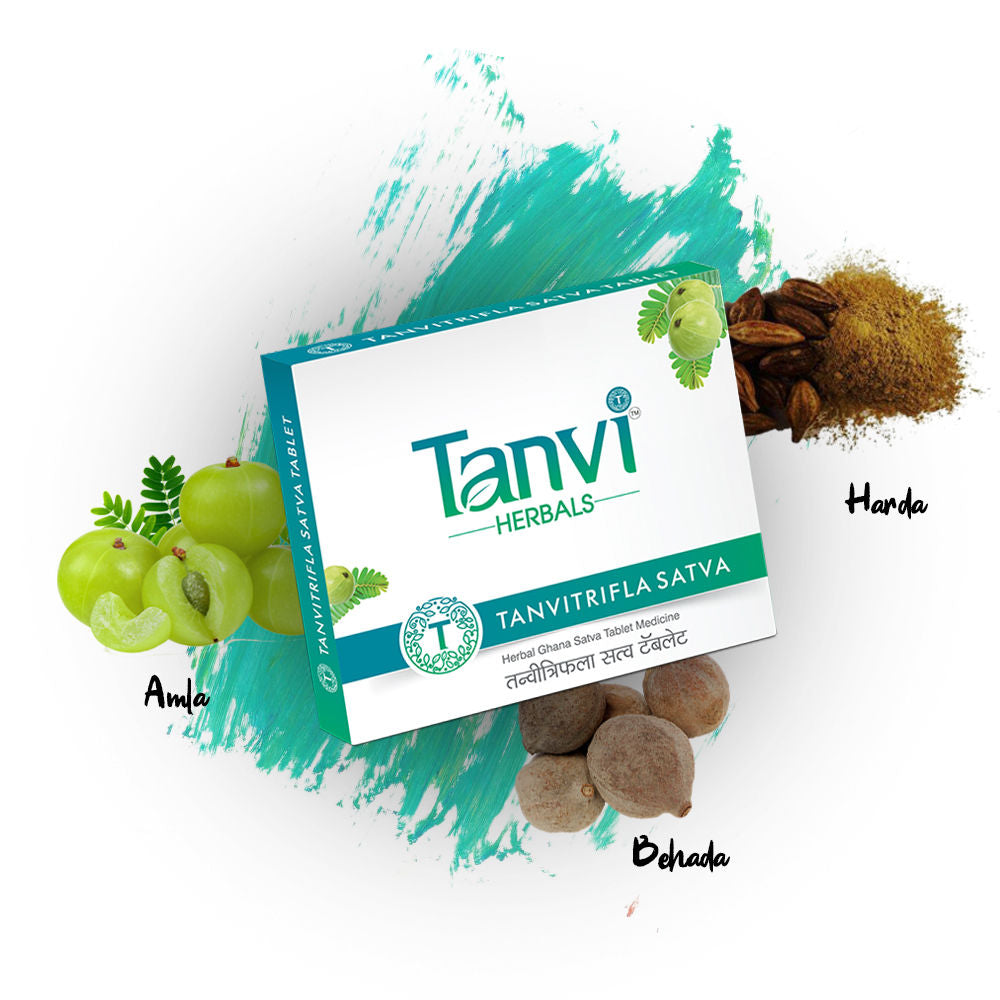 Tanvi Herbals Tanvitrifla Satva Pack Of 2 - 30 Tabs - Swadesii