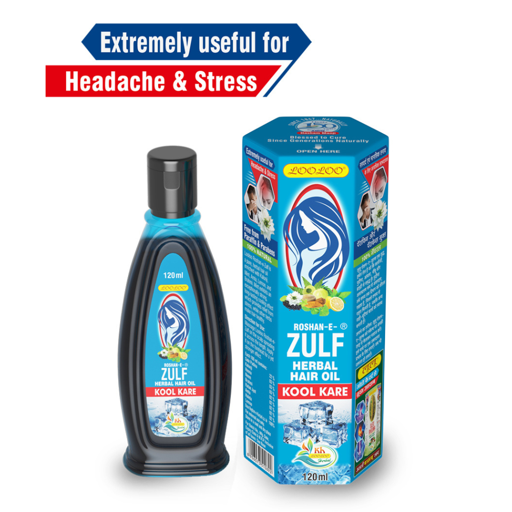 LooLoo Roshan-e-Zulf Herbal Hair Oil - 120 ml - Swadesii