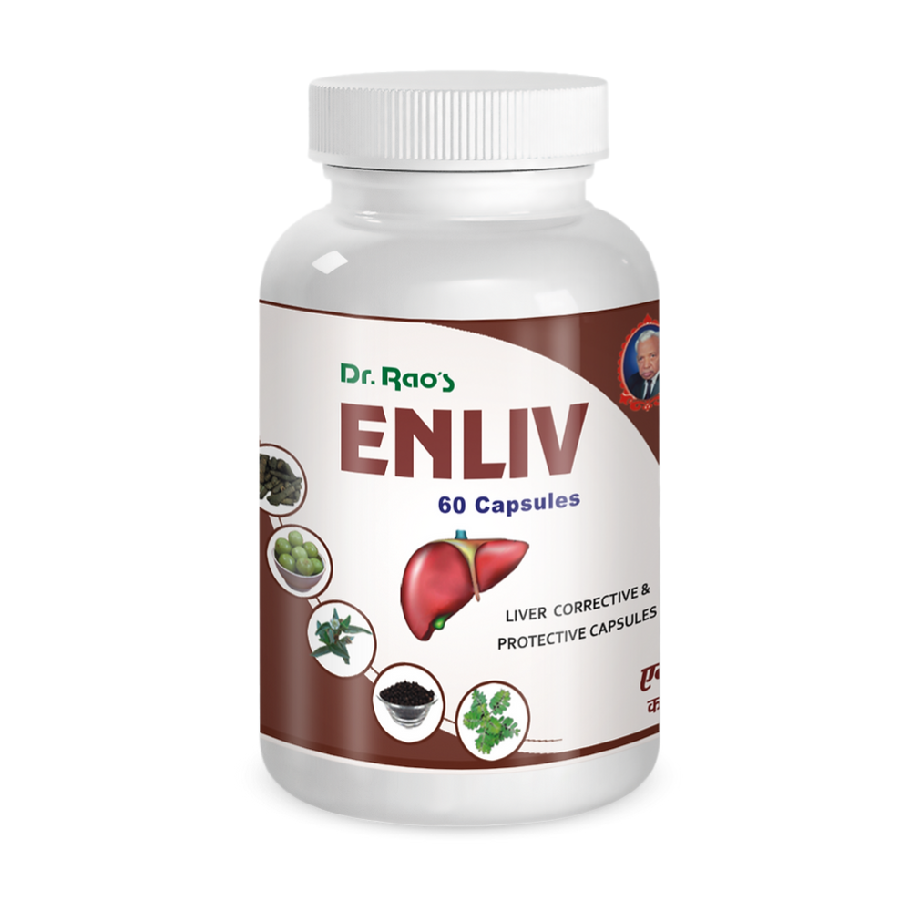 Dr. Rao's Enliv Liver Corrective Capsules - 60 caps - Swadesii