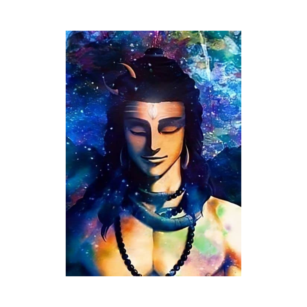 Tulip N Turtle Lord Shiva Diy Acrylic Paint by Number Kit for Adults K ...