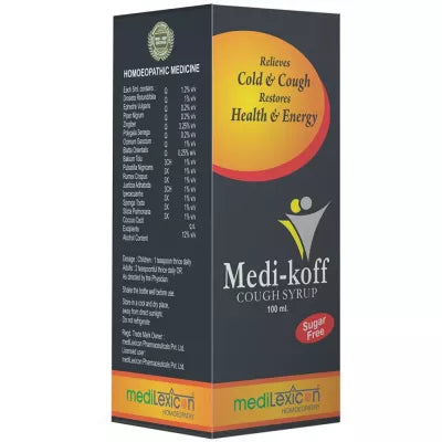 Medilexicon Medi-koff Cough Syrup Sugar Free Syrup - Swadesii