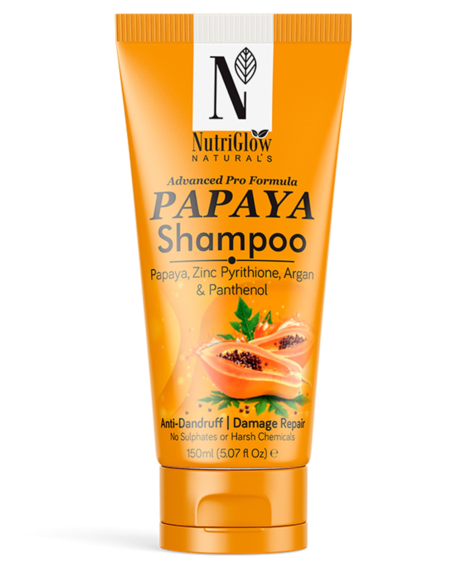 NutriGlow NATURAL'S Advanced Pro Formula Papaya Shampoo - 150 ml - Swadesii