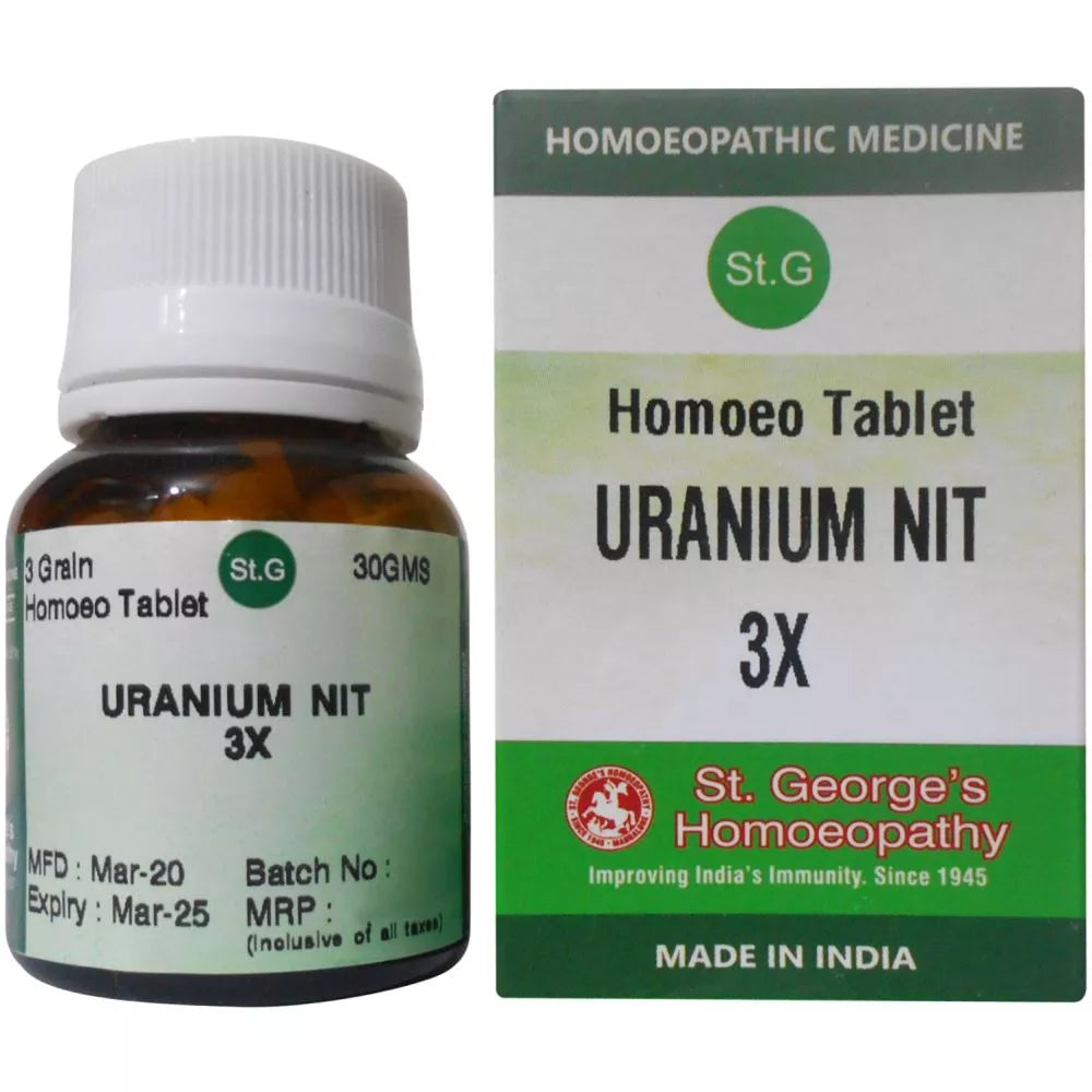 St. George Uranium Nitricum 3X - 30 gms - Swadesii