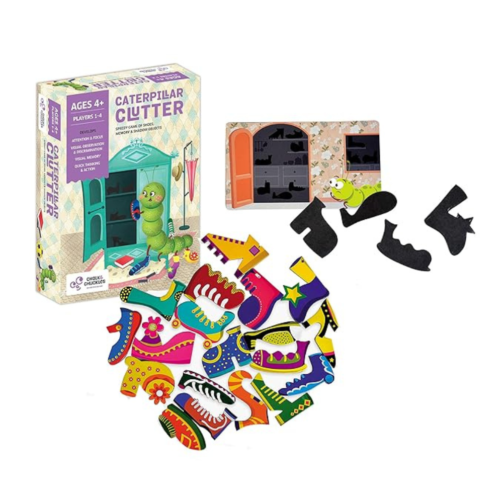Chalk and Chuckles Caterpillar Clutter, Memory Matching Card Game | Ed ...