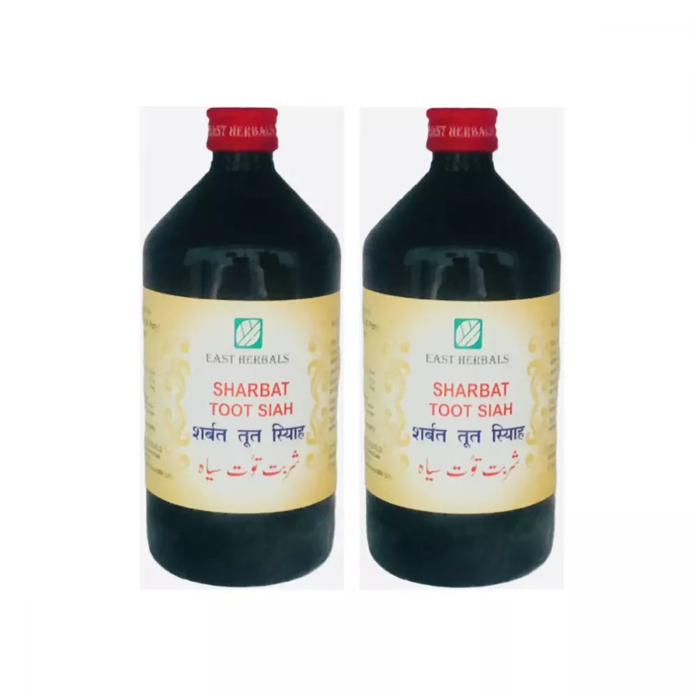 East Herbals Sharbat Toot Siah - 200 ml (Pack of 2) - Swadesii