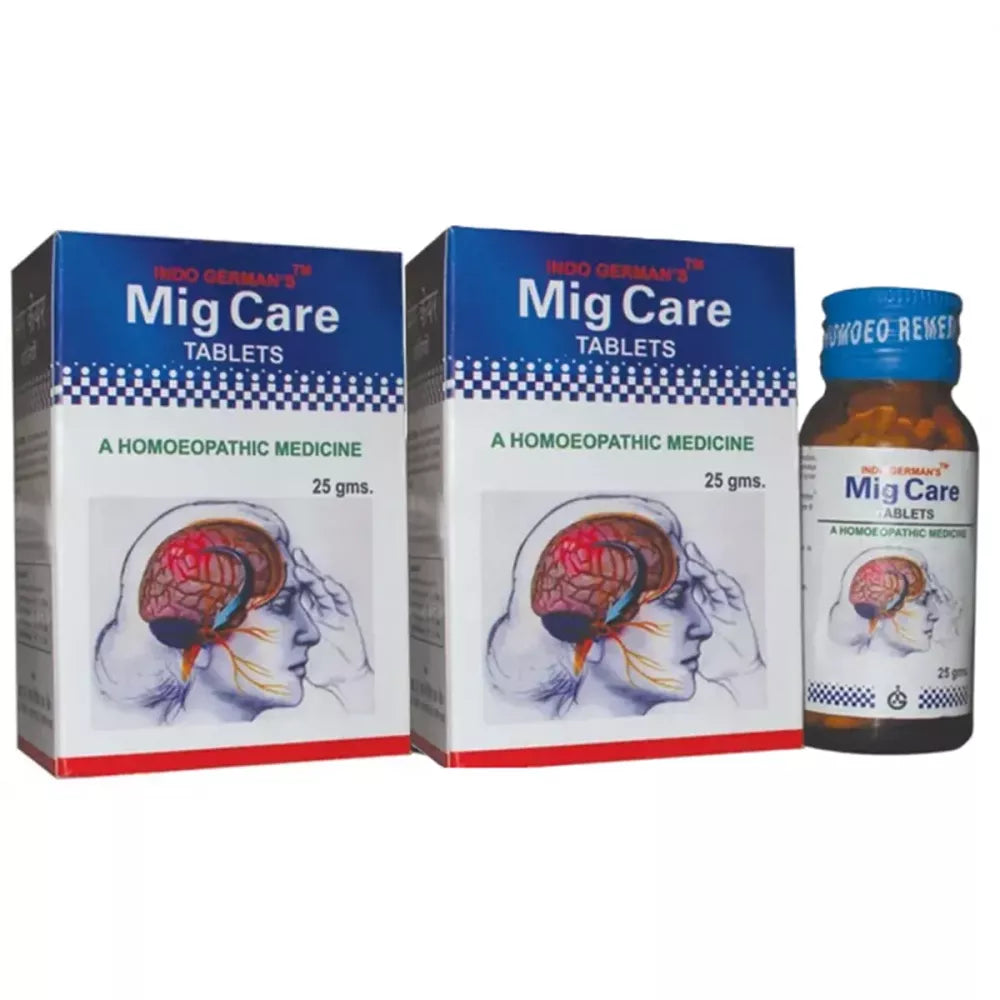 Indo German Mig Care Tablets - 25 gms (Pack of 2) - Swadesii