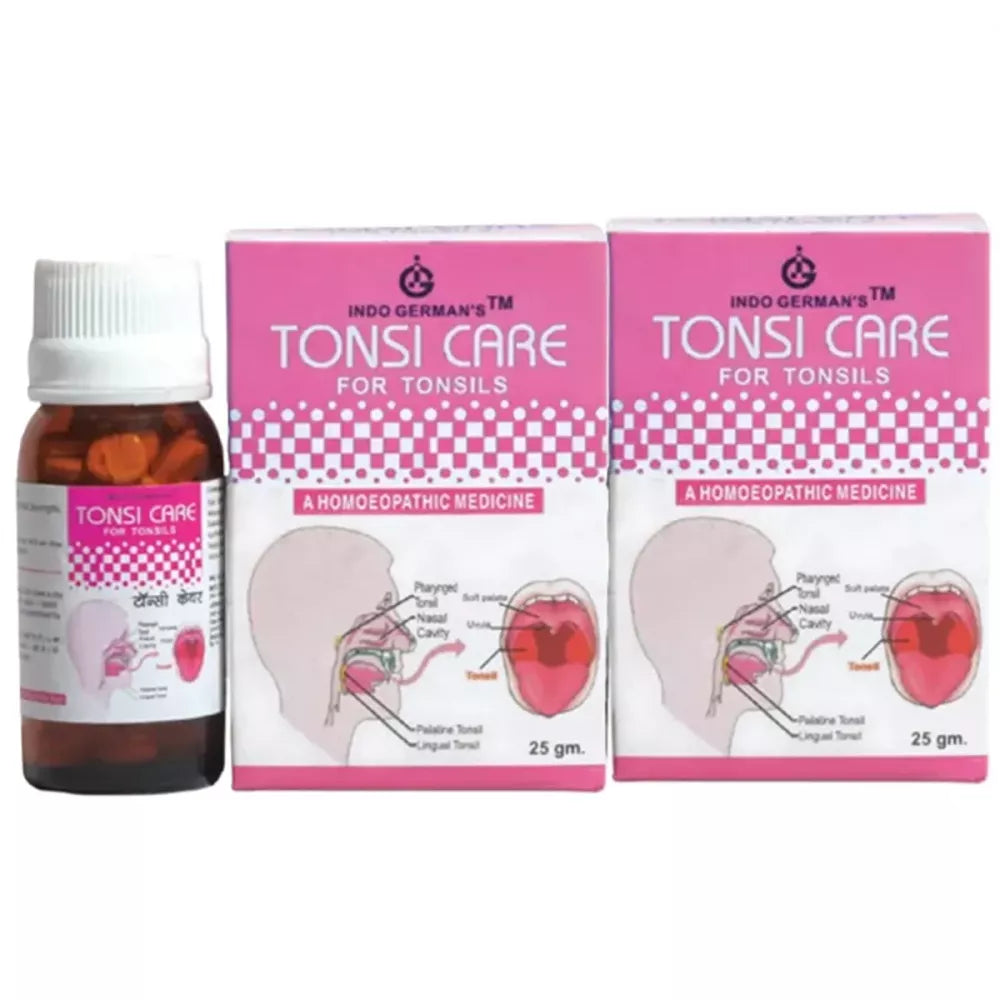 Indo German Tonsi Care Tablets - 25 gms (Pack of 2) - Swadesii