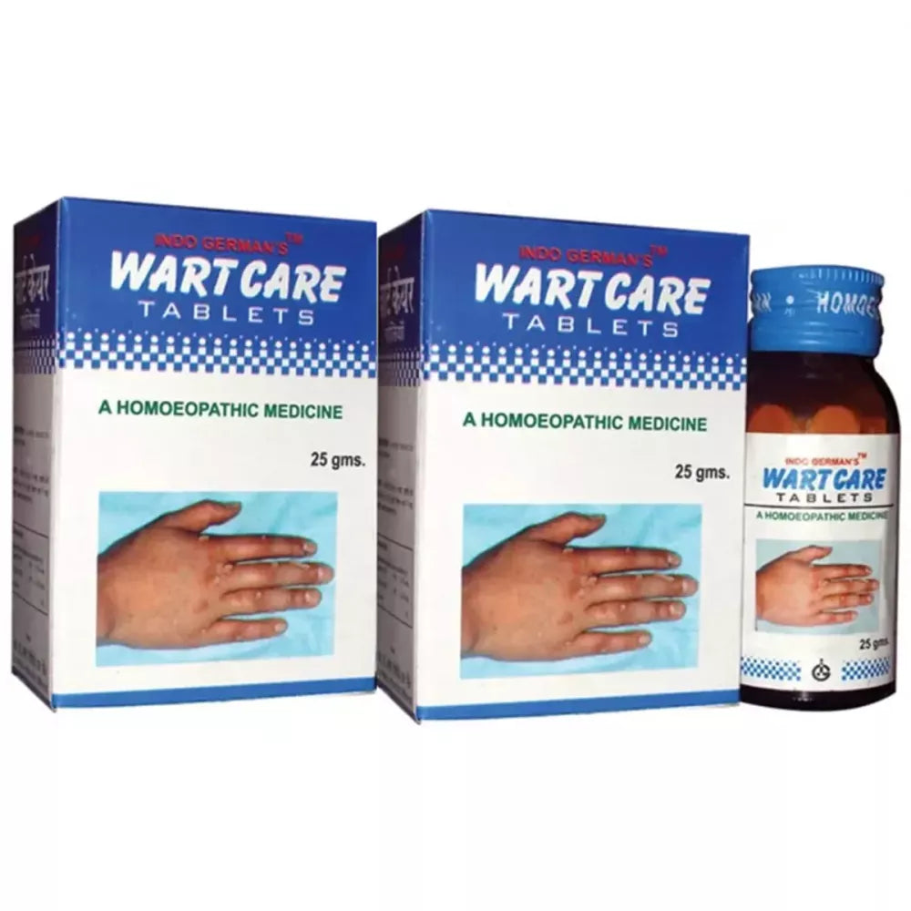 Indo German Wart Care Tablets - 25 gms (Pack of 2) - Swadesii