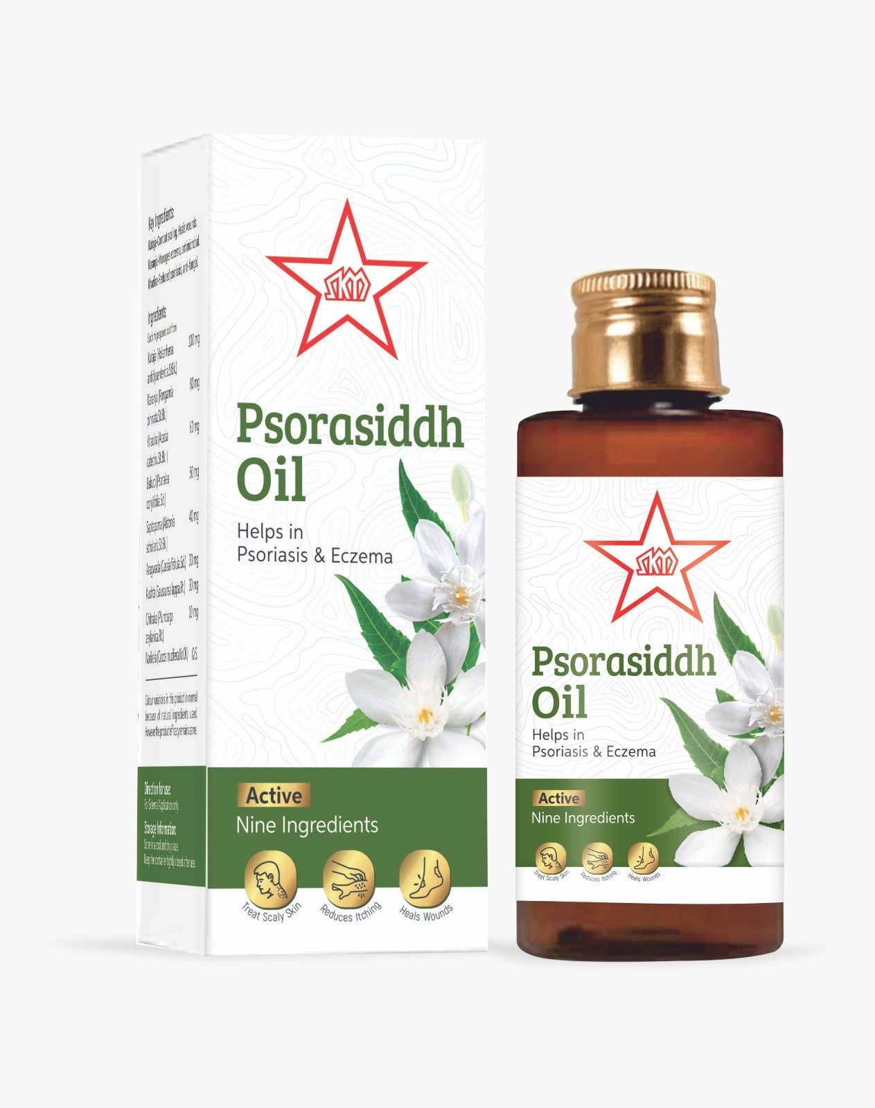 SKM Siddha And Ayurveda Psorasiddh Oil - 100 ml - Swadesii