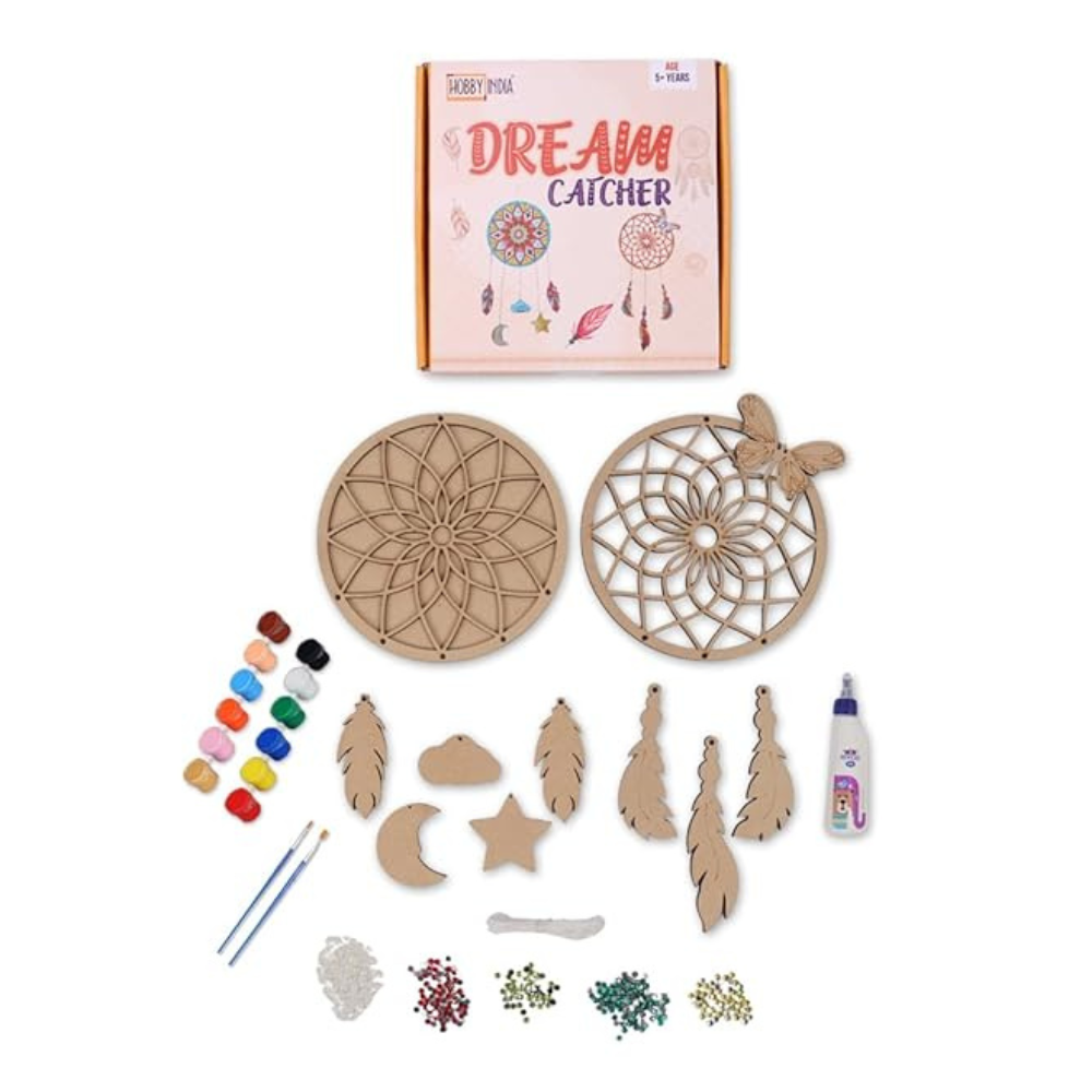 Hobby India Mdf Dream Catcher Making Kit - Swadesii