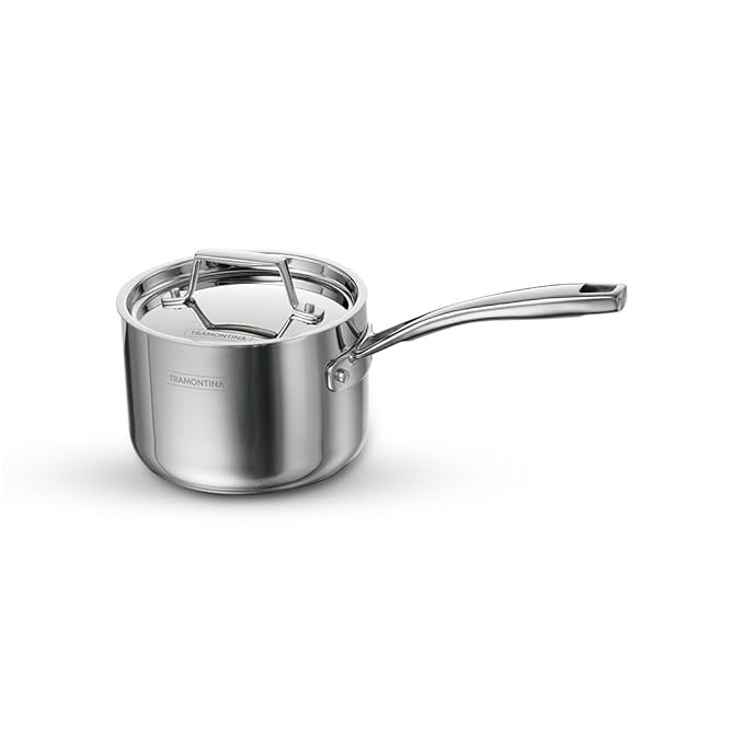 Tramontina Aeion Triply 14cm/1.5L Sauce Pan with SS 304 Lid - Swadesii