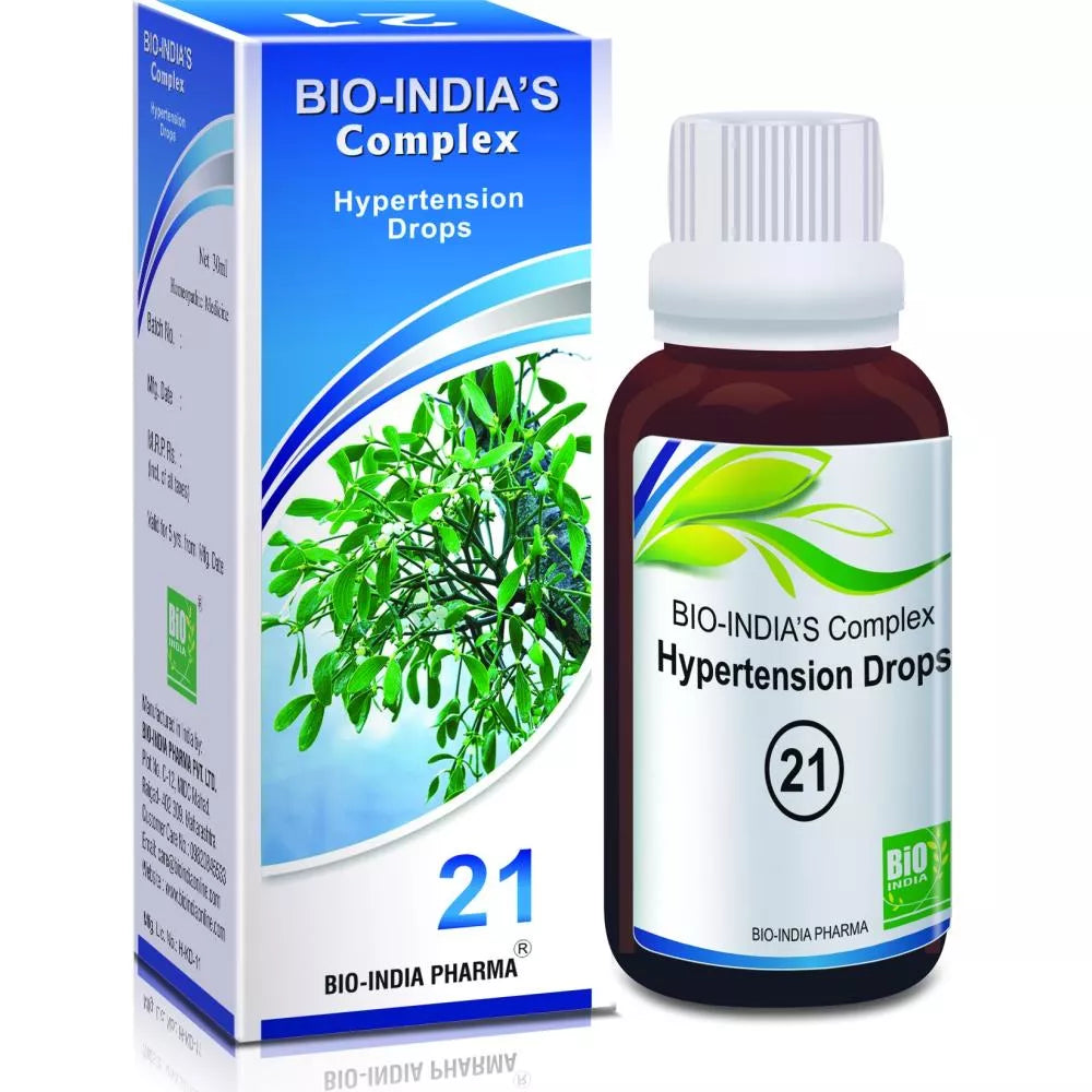 Bio India Complex 21 Hypertension Drop - 30 ml - Swadesii