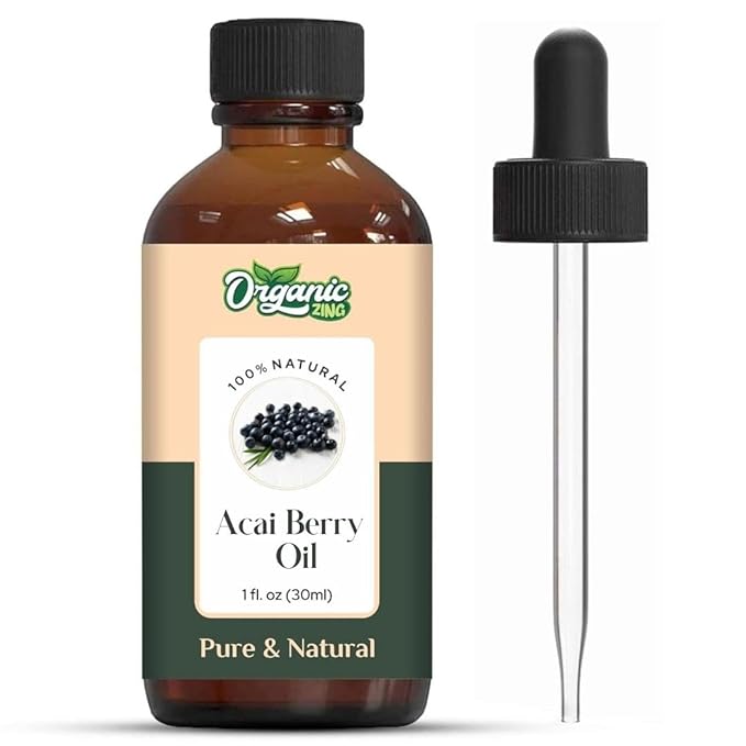 Organic Zing Acai Berry (Euterpe Oleracea) Oil | Carrier Oil for Skinc ...