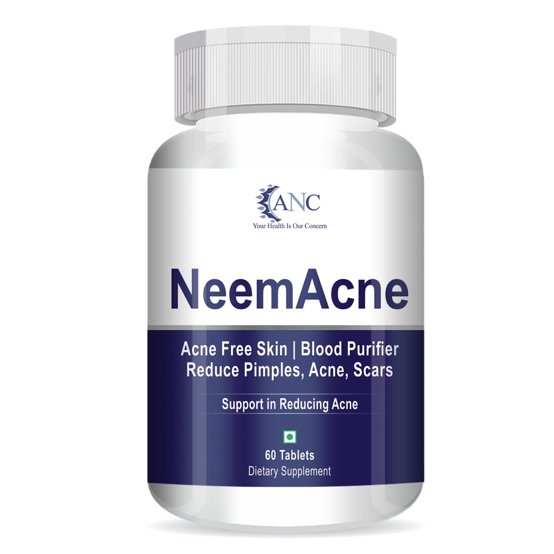 ANC Herbal Neem Acne Tablets - 60 tabs - Swadesii