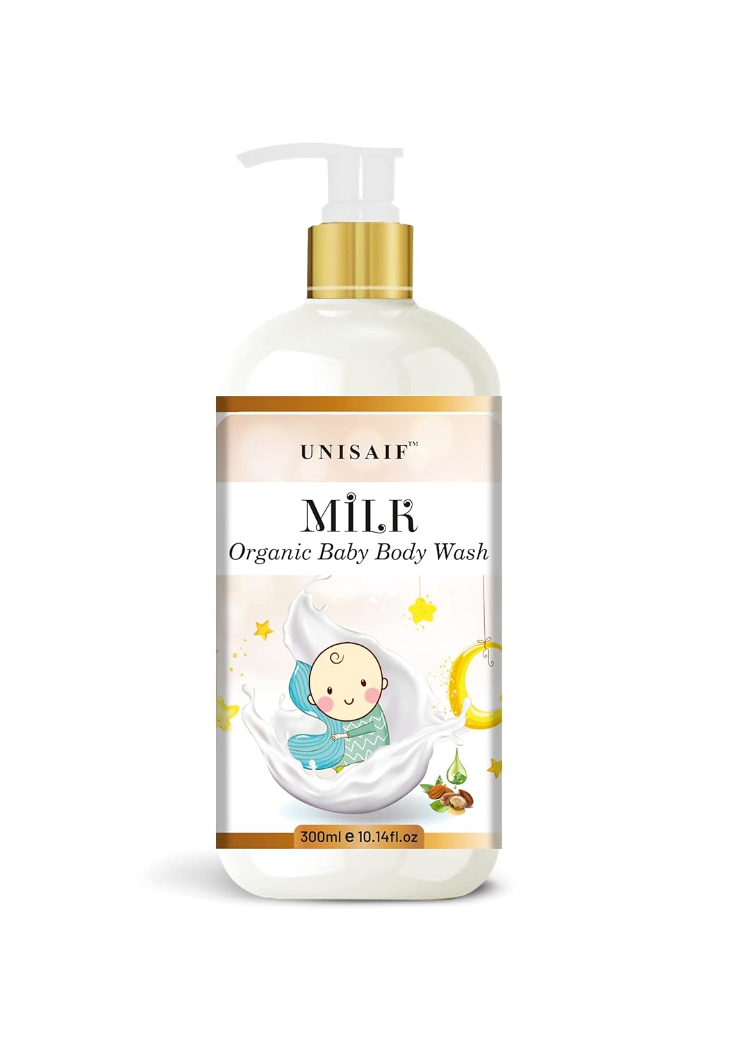 Unisaif Milk Baby Body Wash - 300 ml - Swadesii