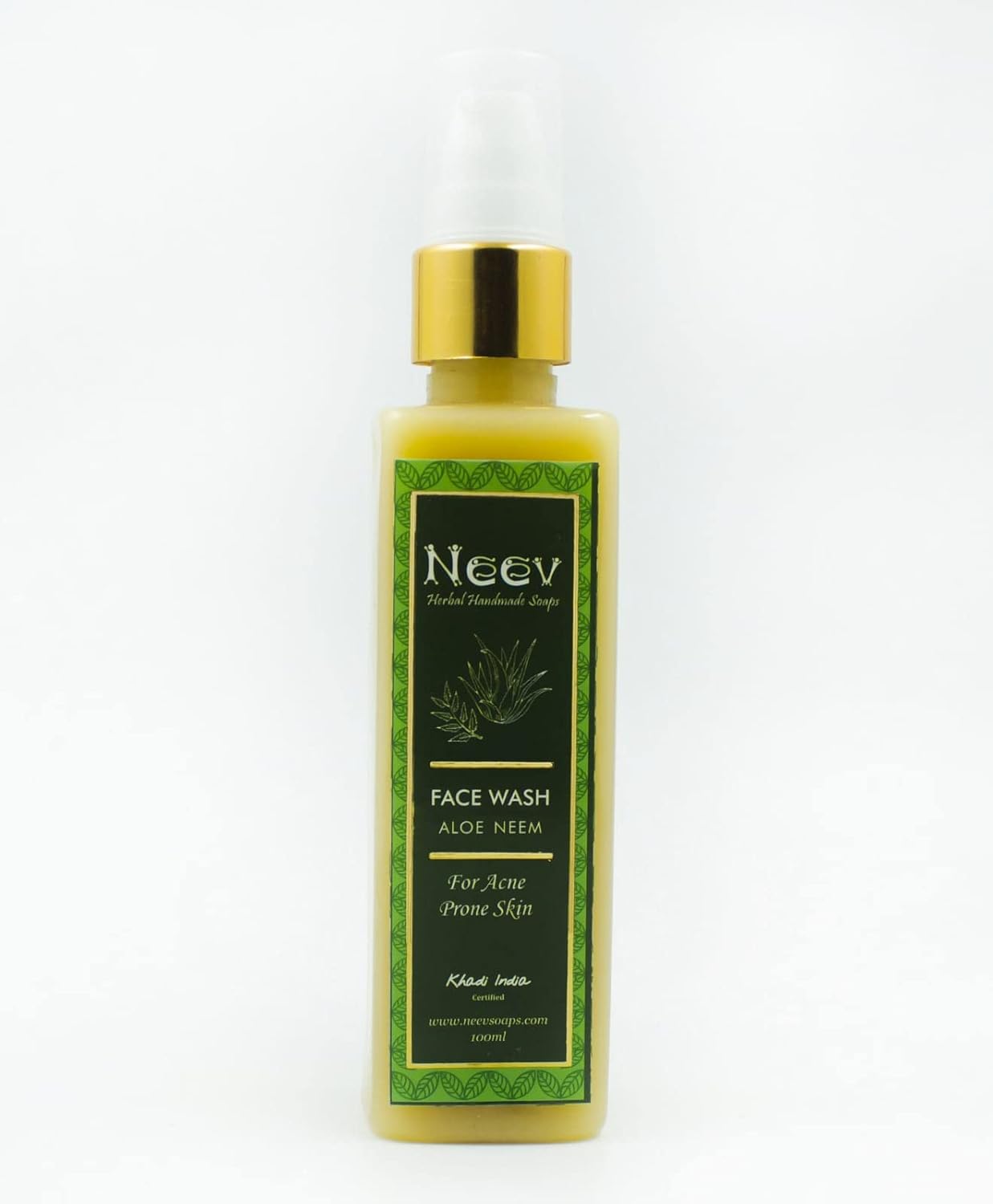 Neev Aloe Neem Face Wash - For Acne Prone Skin - 30 ml - Swadesii