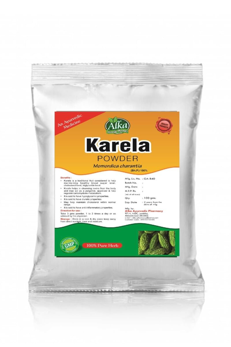 Alka Ayurvedic Karela powder - 100 gms - Swadesii