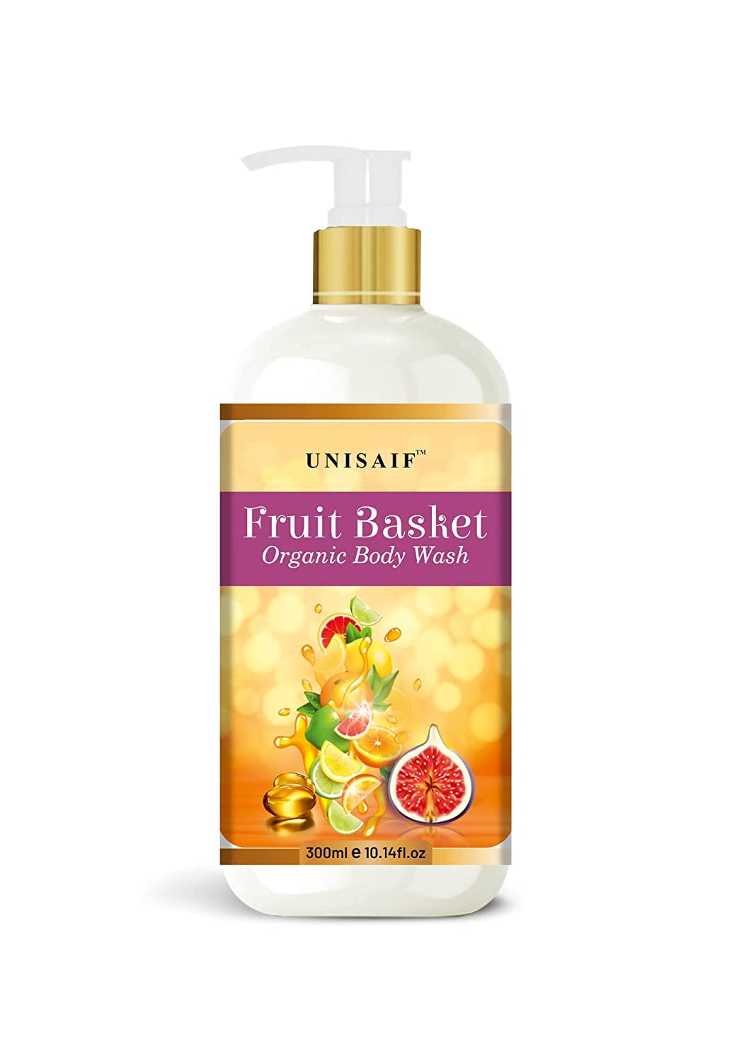 Unisaif Fruit Basket Organic Body Wash - 300 ml - Swadesii