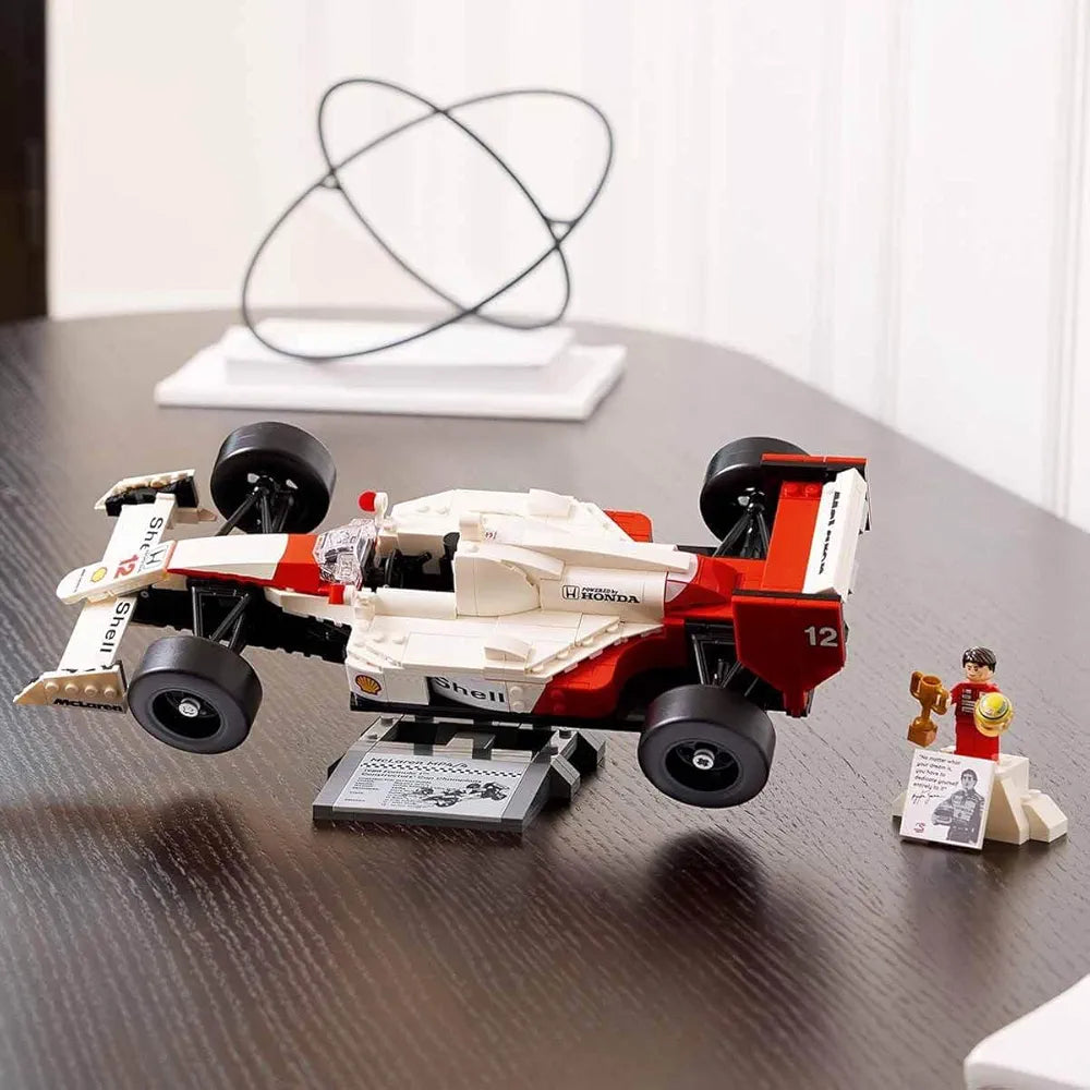 Lego Icons McLaren MP4/4 & Ayrton Senna Model Car for Adults 10330 ...