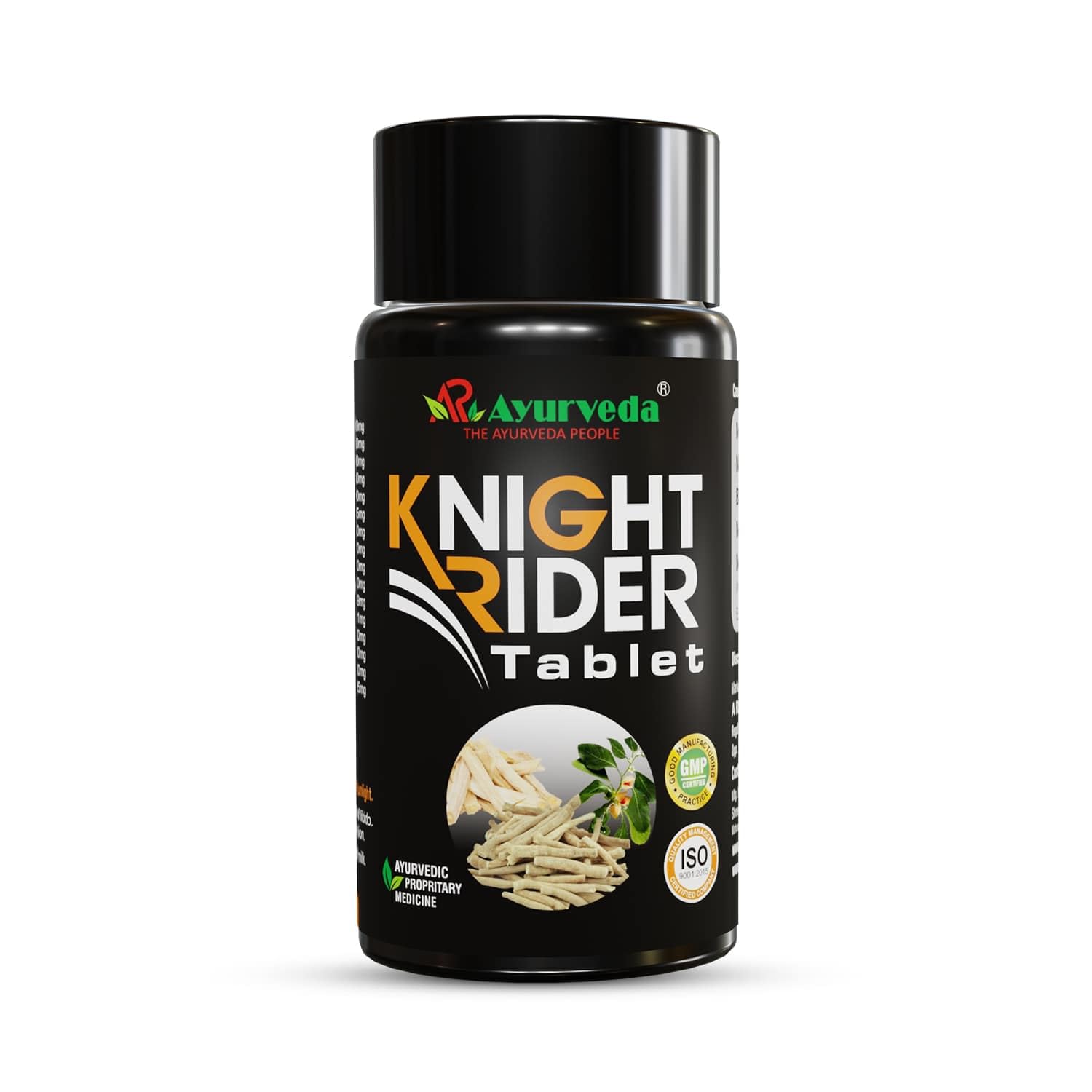 A R Ayurveda Knight Rider Tablets for Men - 60 Tabs - Swadesii