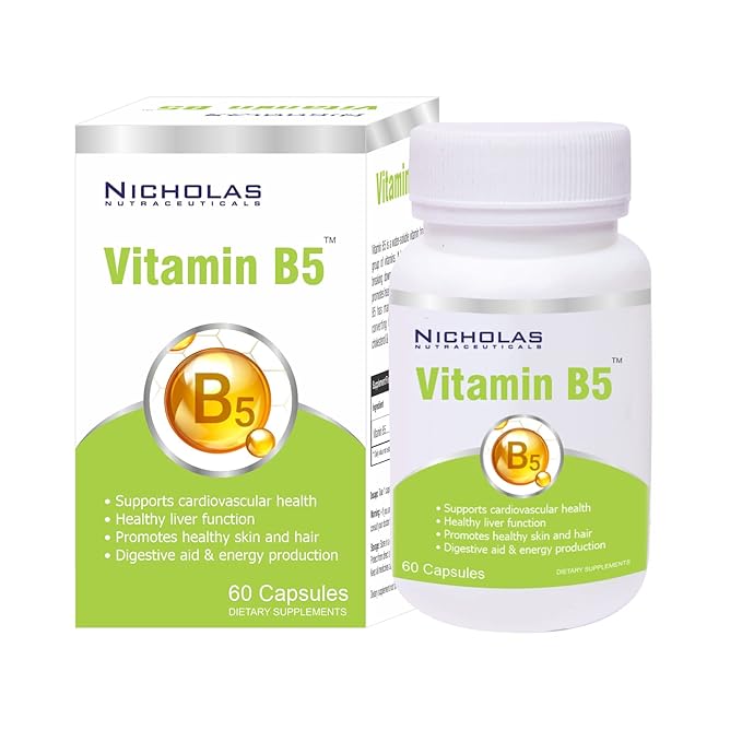 Nicholas Nutraceuticals B5 Supplement for Energy Metabolism - 60 Capsu ...