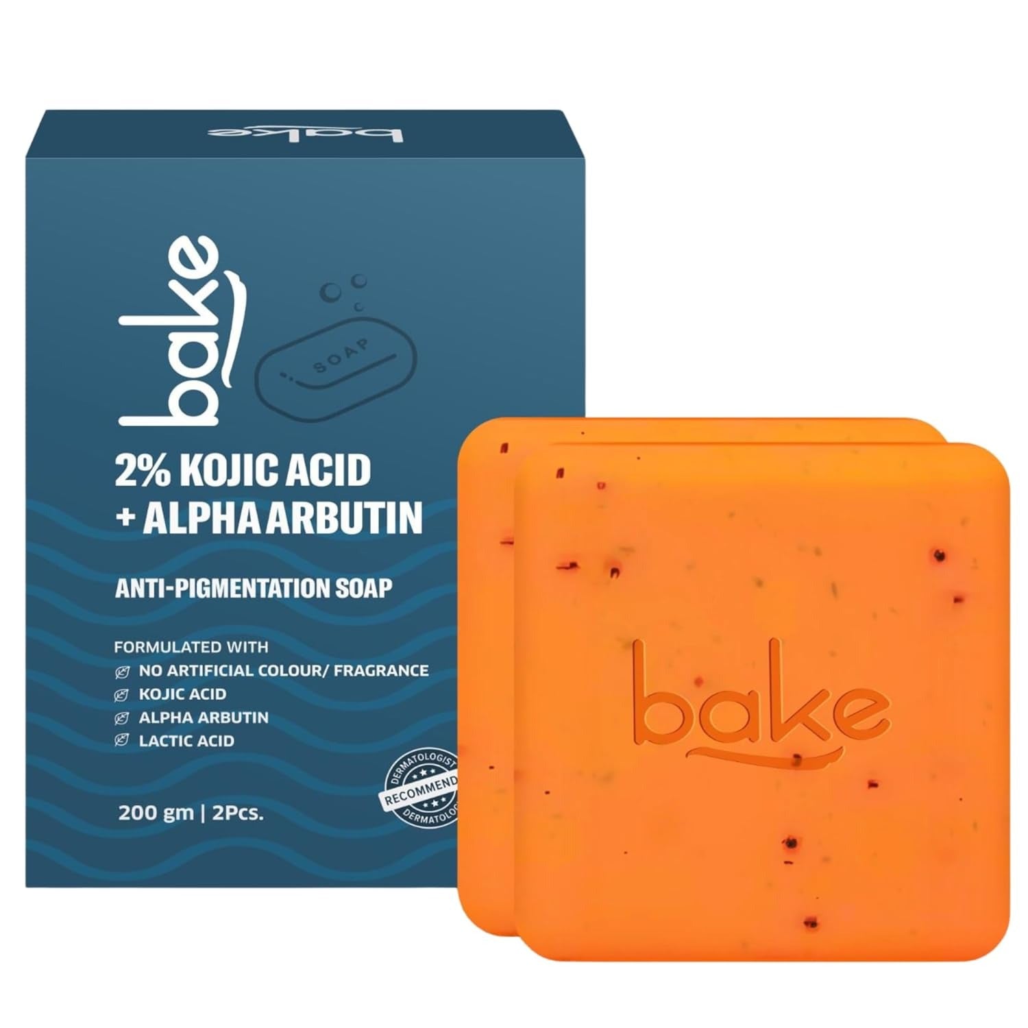 Bake 2% Kojic Acid Scrub Treatment Soap - 100 gms - Swadesii