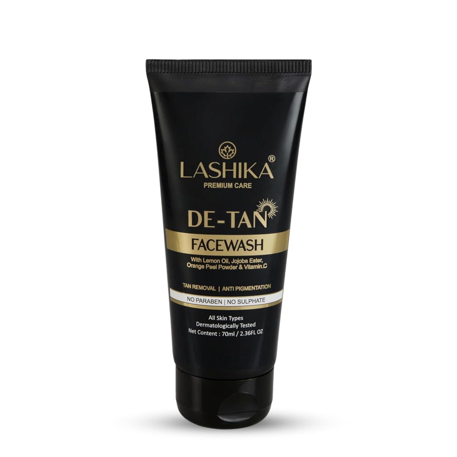 Lashika Premium Care De-tan Face Wash - 70 ml - Swadesii
