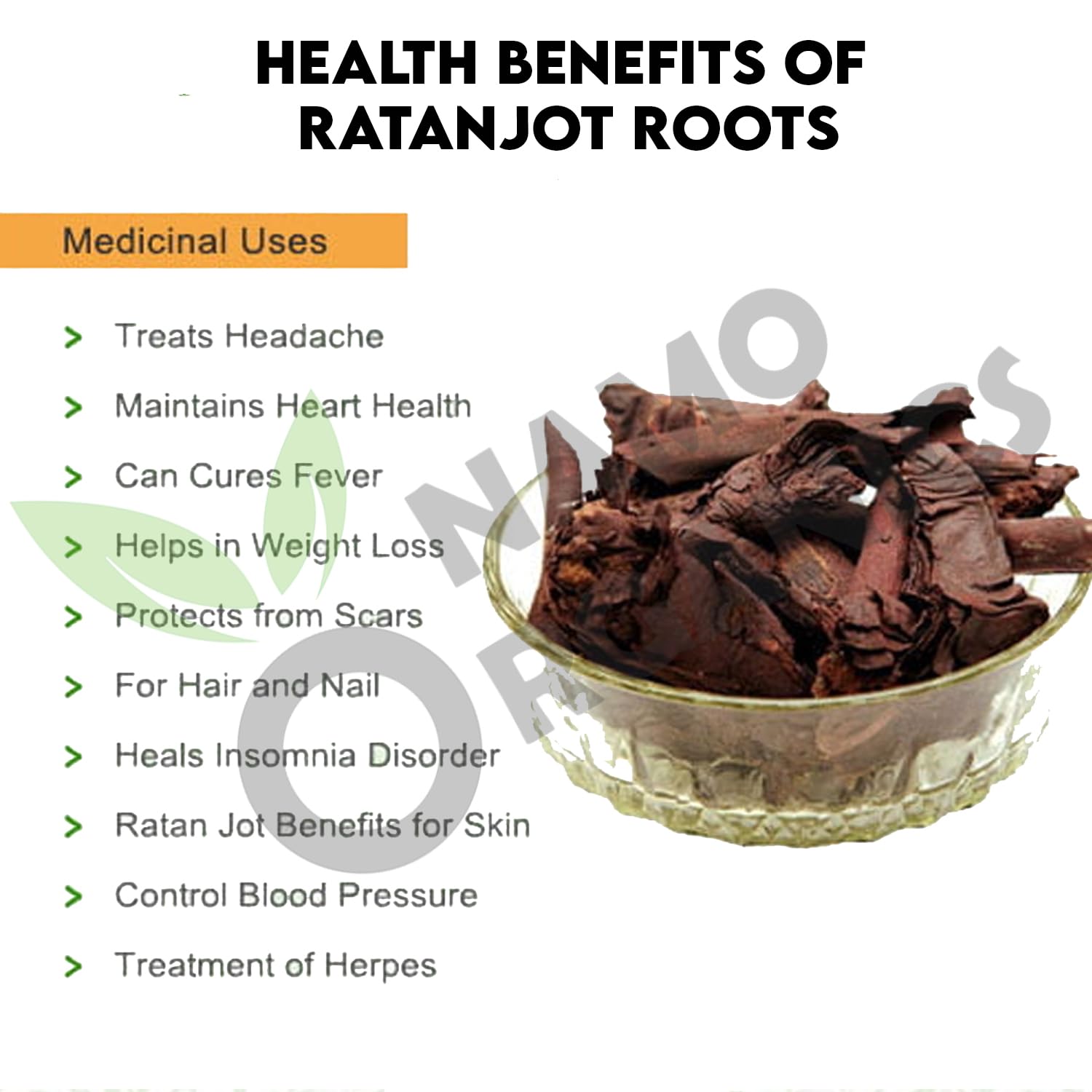 Namo Organics Ratanjot Root - 100 gms - Swadesii
