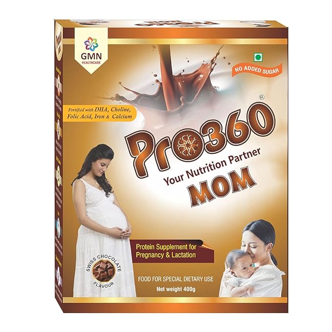 Pro360 Mom Protein Powder Swiss Chocolate Flavor - 400 gms - Swadesii