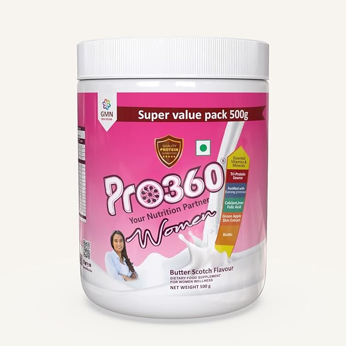 Pro360 Women Protein Rich Butterscotch Flavor - 500 gms - Swadesii