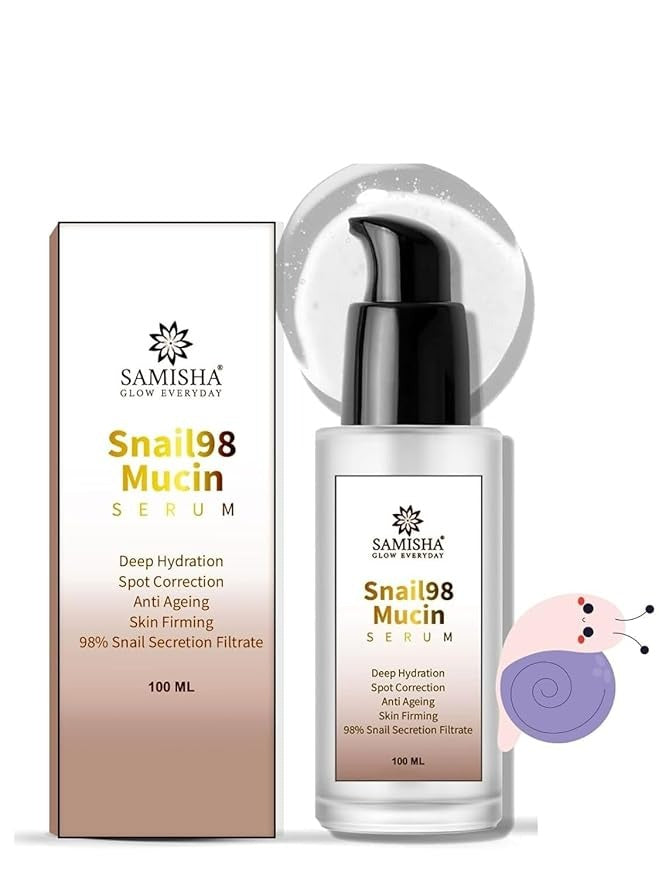 Samisha Snail Mucin Face Serum for Men and women - 100 ml - Swadesii