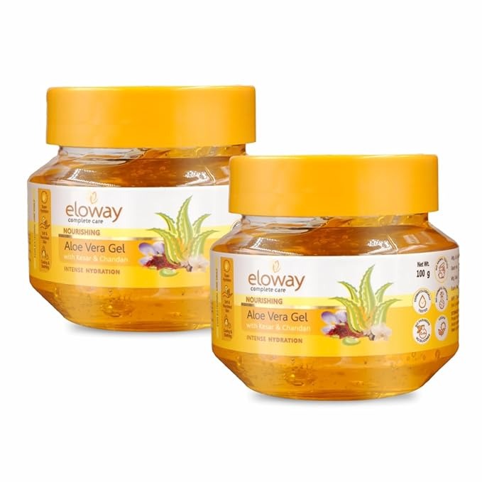 Eloway Kesar & Chandan Aloevera Gel - 100 gms (Pack of 2) - Swadesii