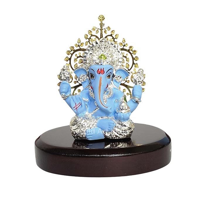 Gold Art India Lord Ganesha Idol Kalpavruksh Tree for Home Entrance Ga ...