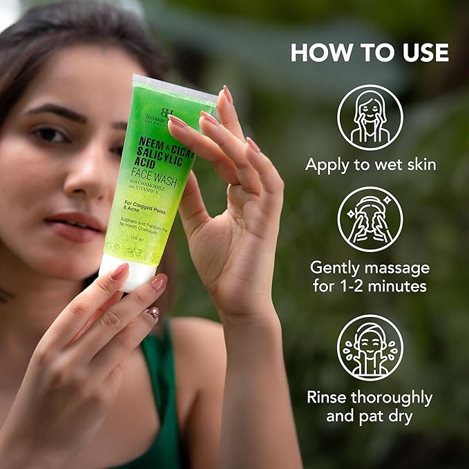 Botanic Hearth Neem, Cica & Salicylic Acid Cleanser Face Wash - 100 ml ...