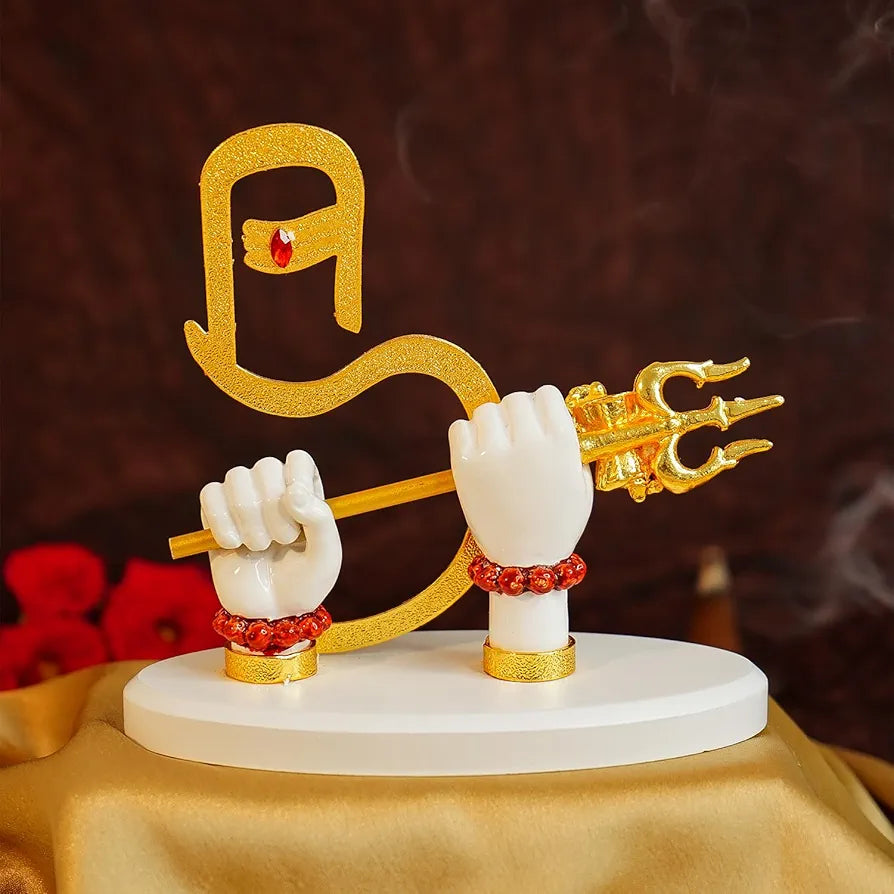 Ekhasa Resin Lord Shiva Hands with Trishul Idol - Swadesii