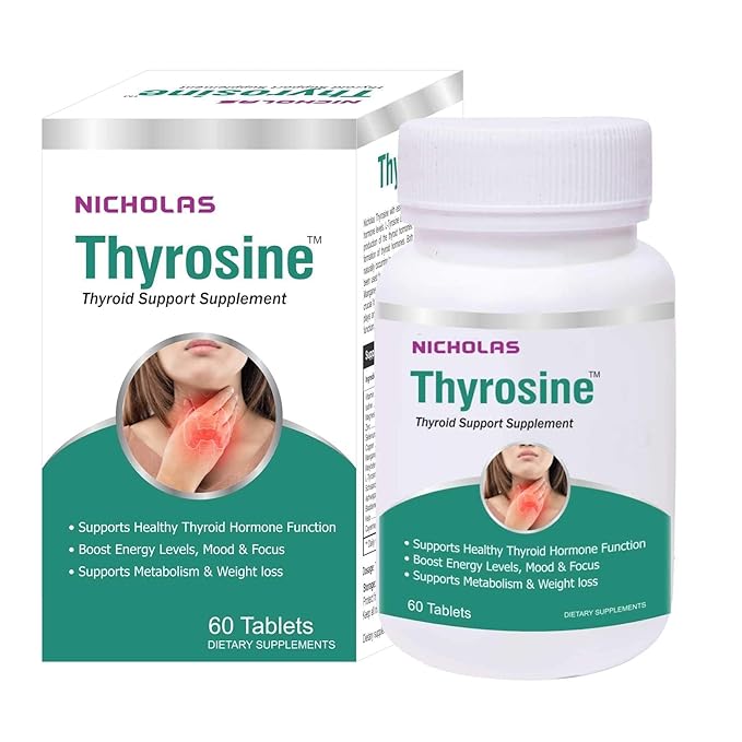 Nicholas Nutraceuticals Thyrosine - 60 Tablets - Swadesii