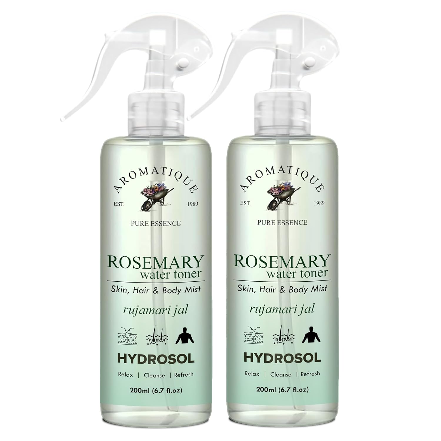 Aromatique Rosemary Water Toner - 200 ml (Pack of 2) - Swadesii