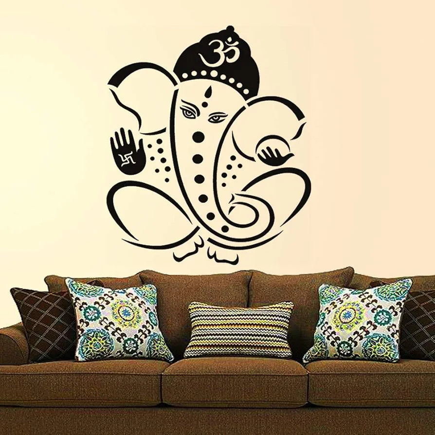 Decals Design Pious Lord Ganesha Wall Sticker - Swadesii
