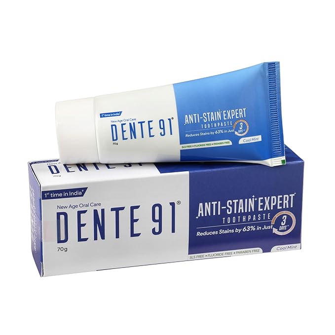 Dente91 Anti-Stain Expert Toothpaste - 70 gms - Swadesii