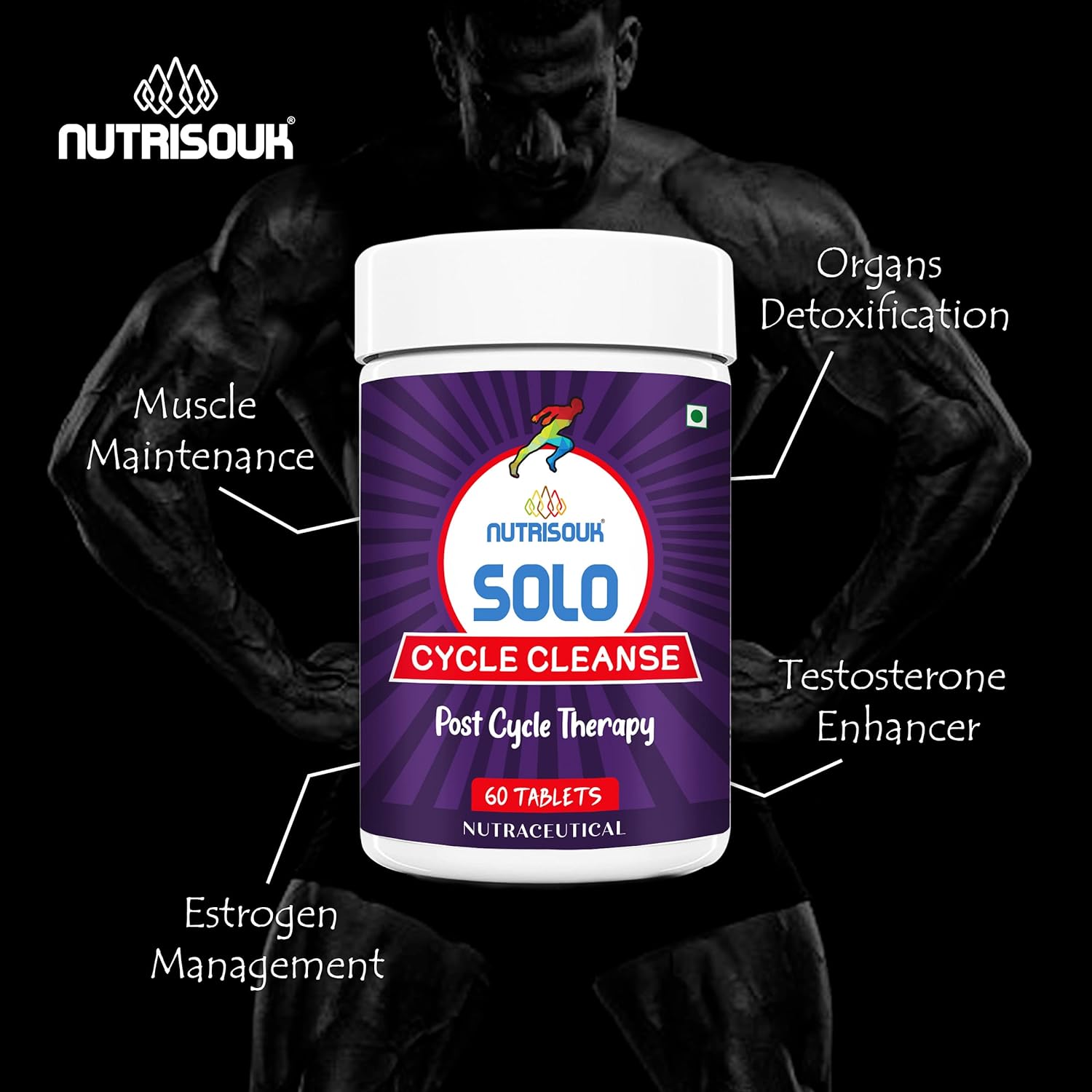 Nutrisouk Solo Cycle Cleanse Pct Post Cycle Therapy - 60 Capsules ...