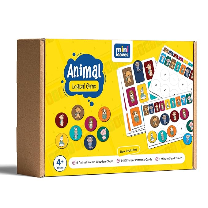 Mini Leaves Animal Logic Game Children Early Memory Concentration Trai ...