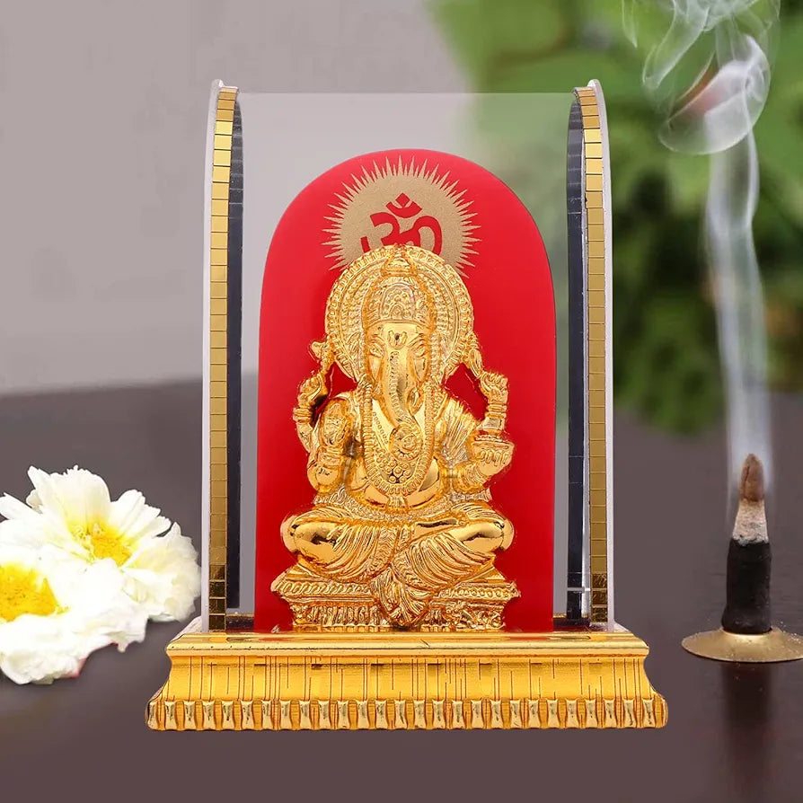 Awesome Lord Ganesh Idol in Acrylic Glass Box for and Figurine Showpie ...