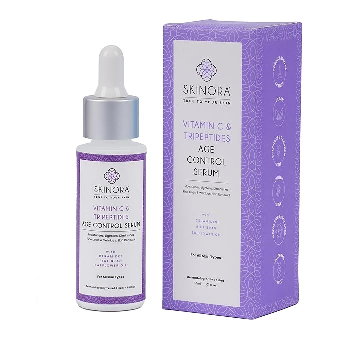 Skinora Vitamin C & Tripeptides Age Control Serum - 30 Ml - Swadesii