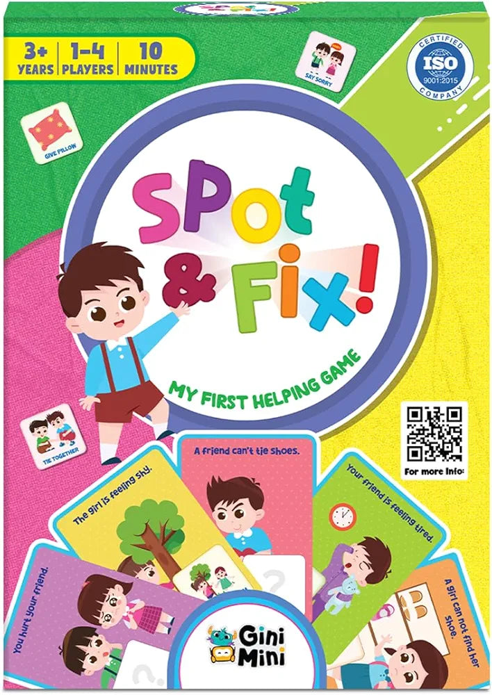 GiniMini Spot & Fix – 80+ Cards & Props Social Emotional Learning Game ...