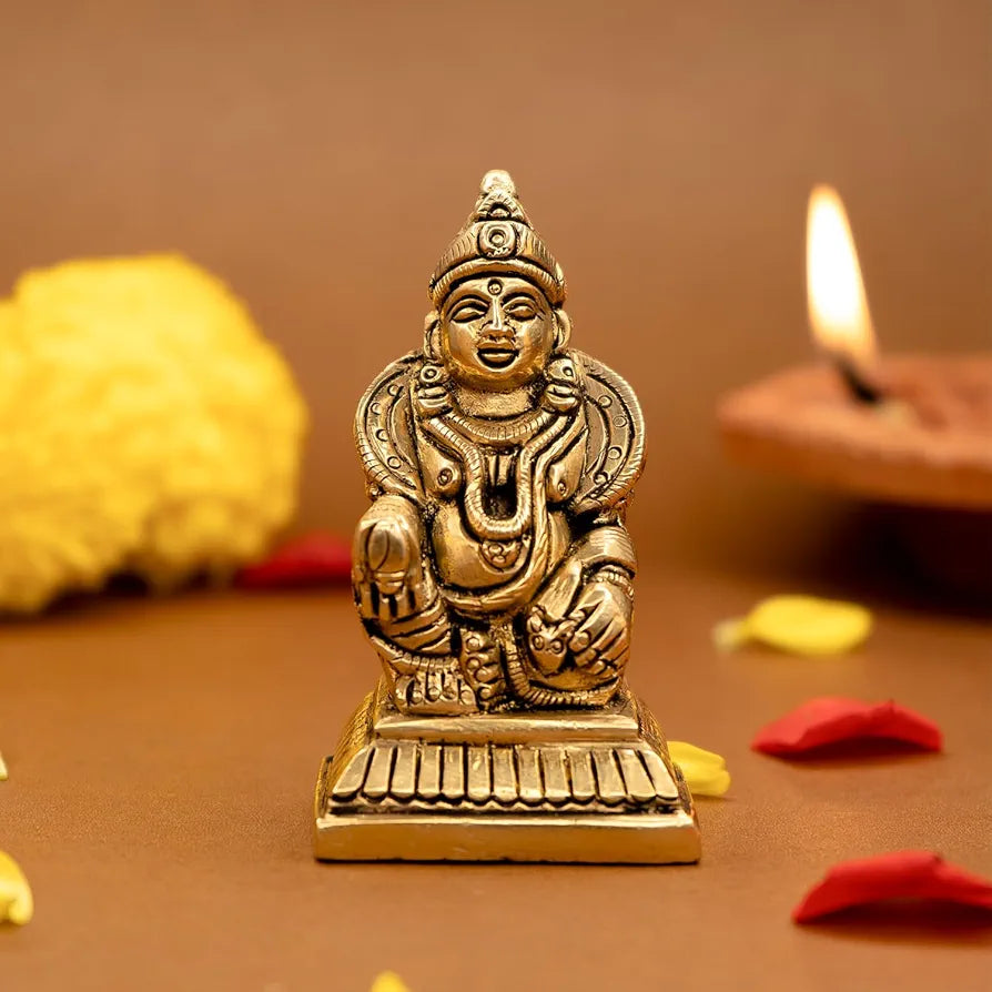 Ekhasa Pure Brass Kuber Murti Kuber Statue for Vastu - Swadesii
