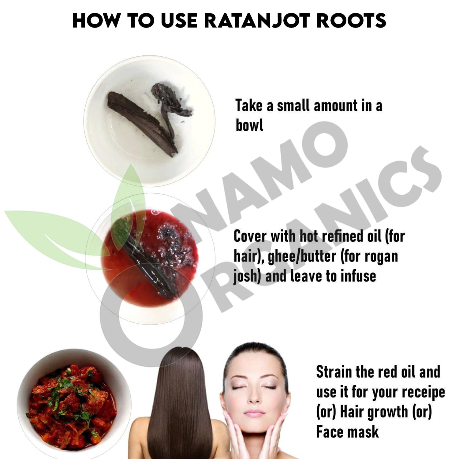 Namo Organics Ratanjot Root - 100 gms - Swadesii