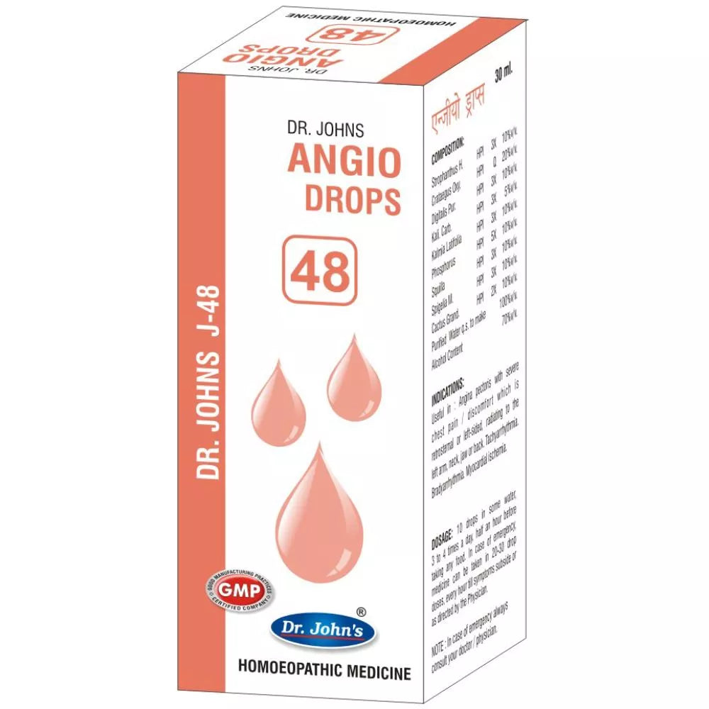 Dr Johns J 48 Angio Drops - 30 ml - Swadesii