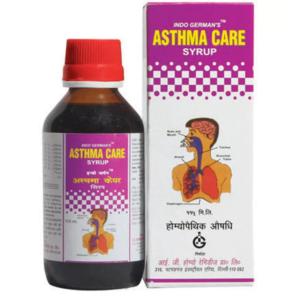 Indo German Asthma Care Syrup - 180 ml - Swadesii