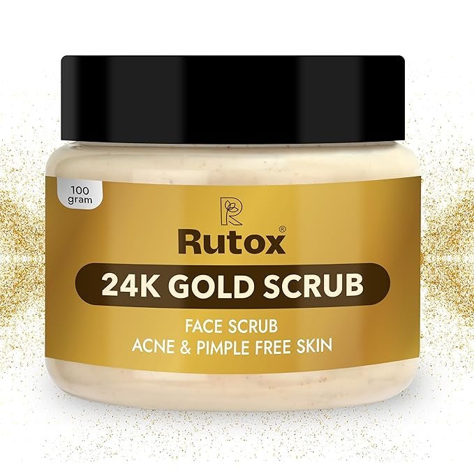 Rutox 24K Luxury Gold Scrub - 100 gms - Swadesii
