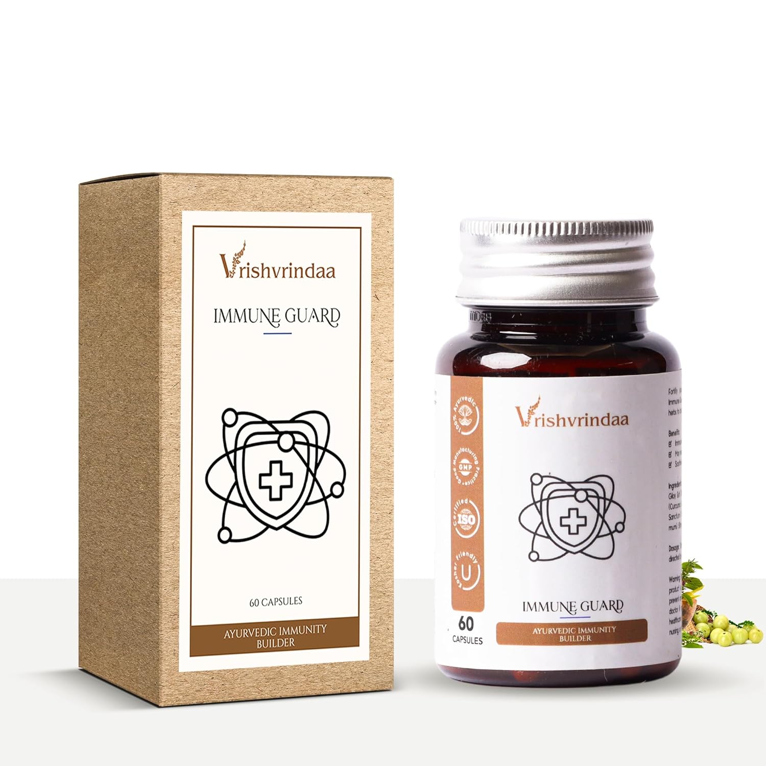 VrishVrindaa Immune Guard Capsules - 500mg - 60 Caps - Swadesii